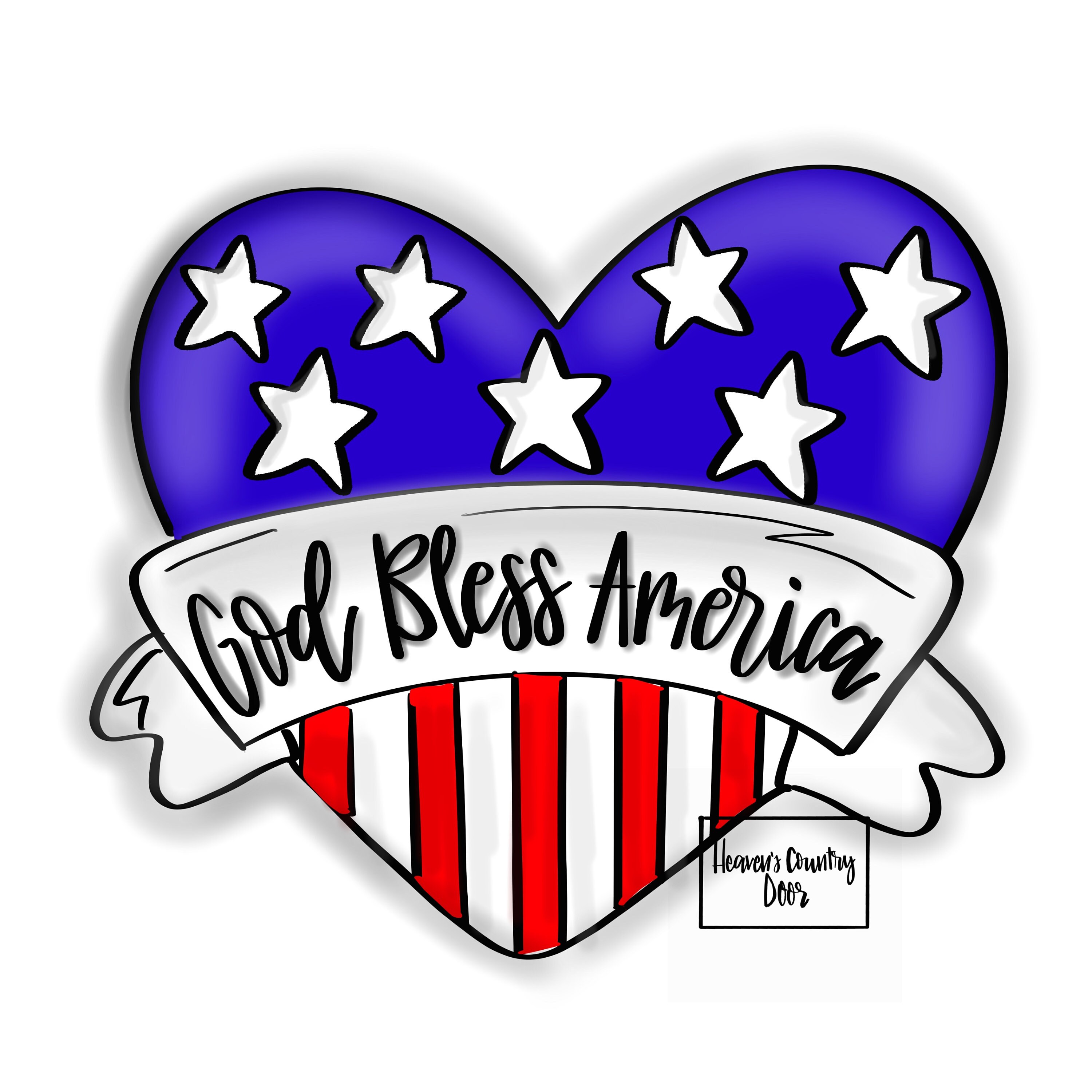 Country Heart Template