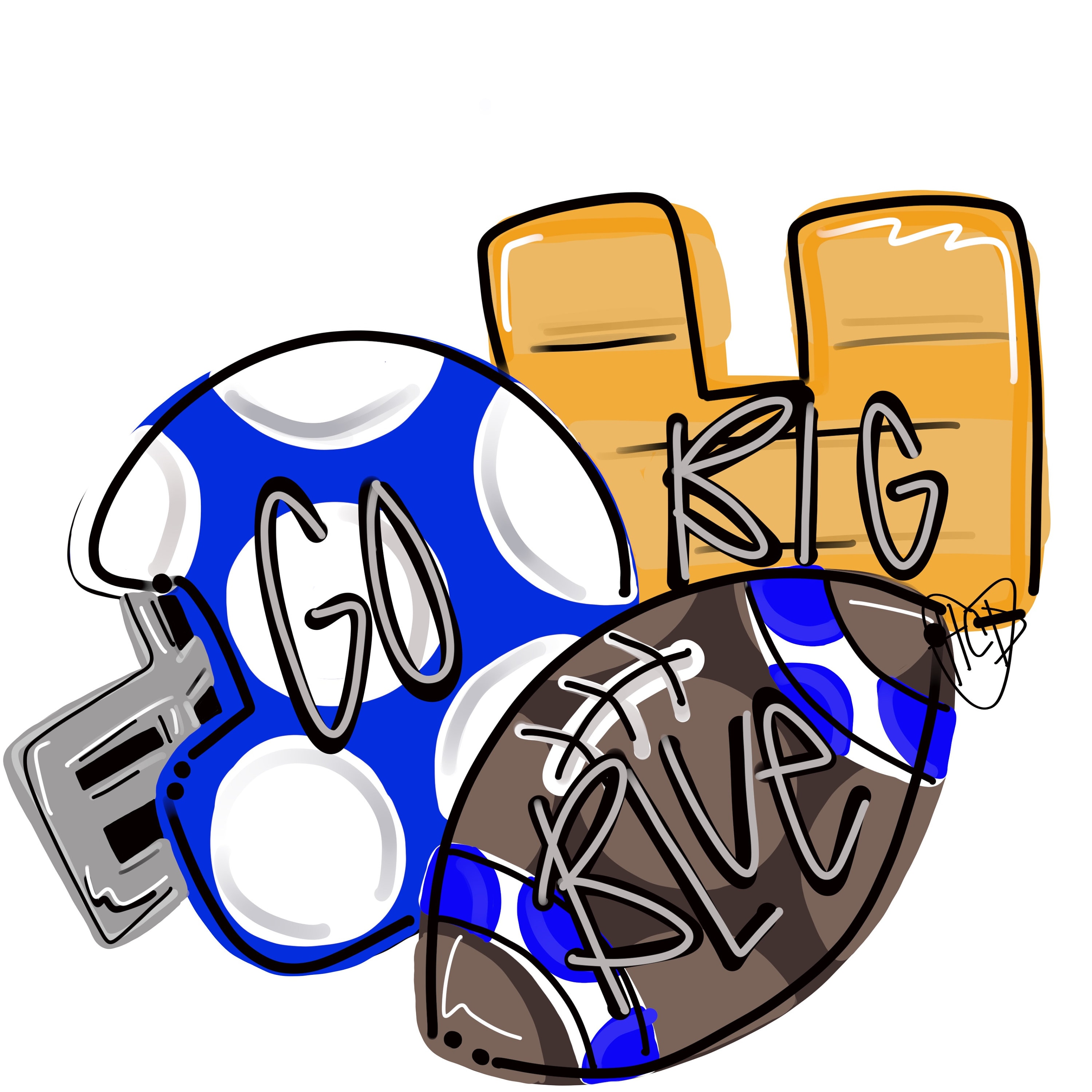 Template: Football Trio - Etsy