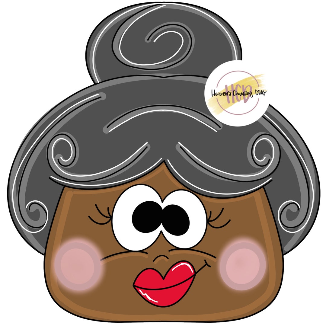 TEMPLATE: Mrs Claus Head | Santa Claus | Door Hanger | Downloadable ...