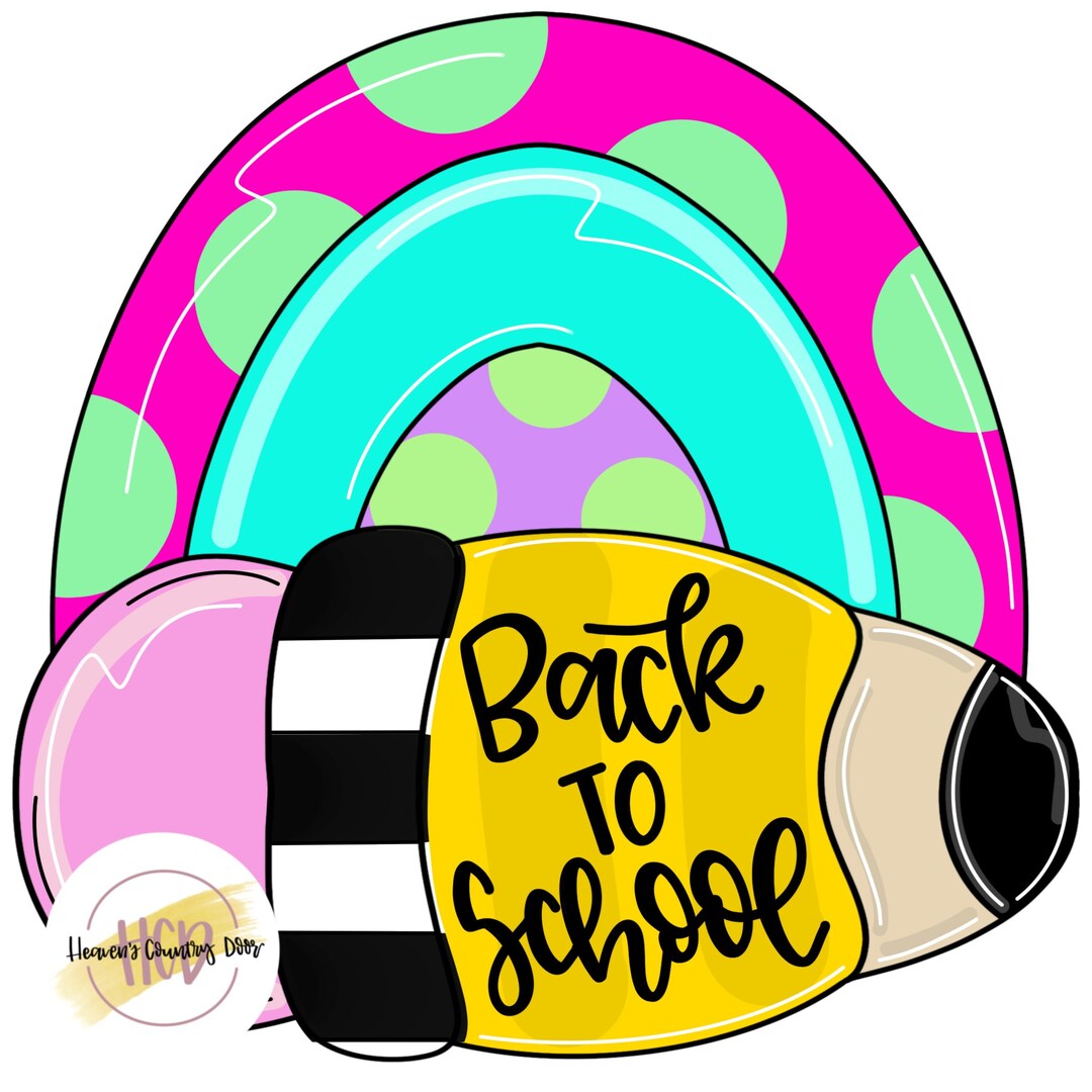 Template: Back to School Rainbow| Teacher | Door Hanger| Downloadable ...