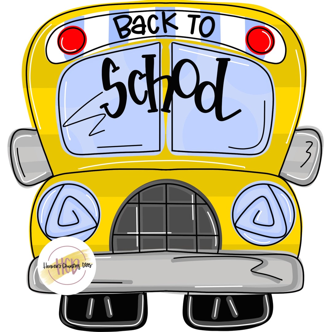 TEMPLATE: School Bus Door Hanger / Digital Template / Teacher Door ...