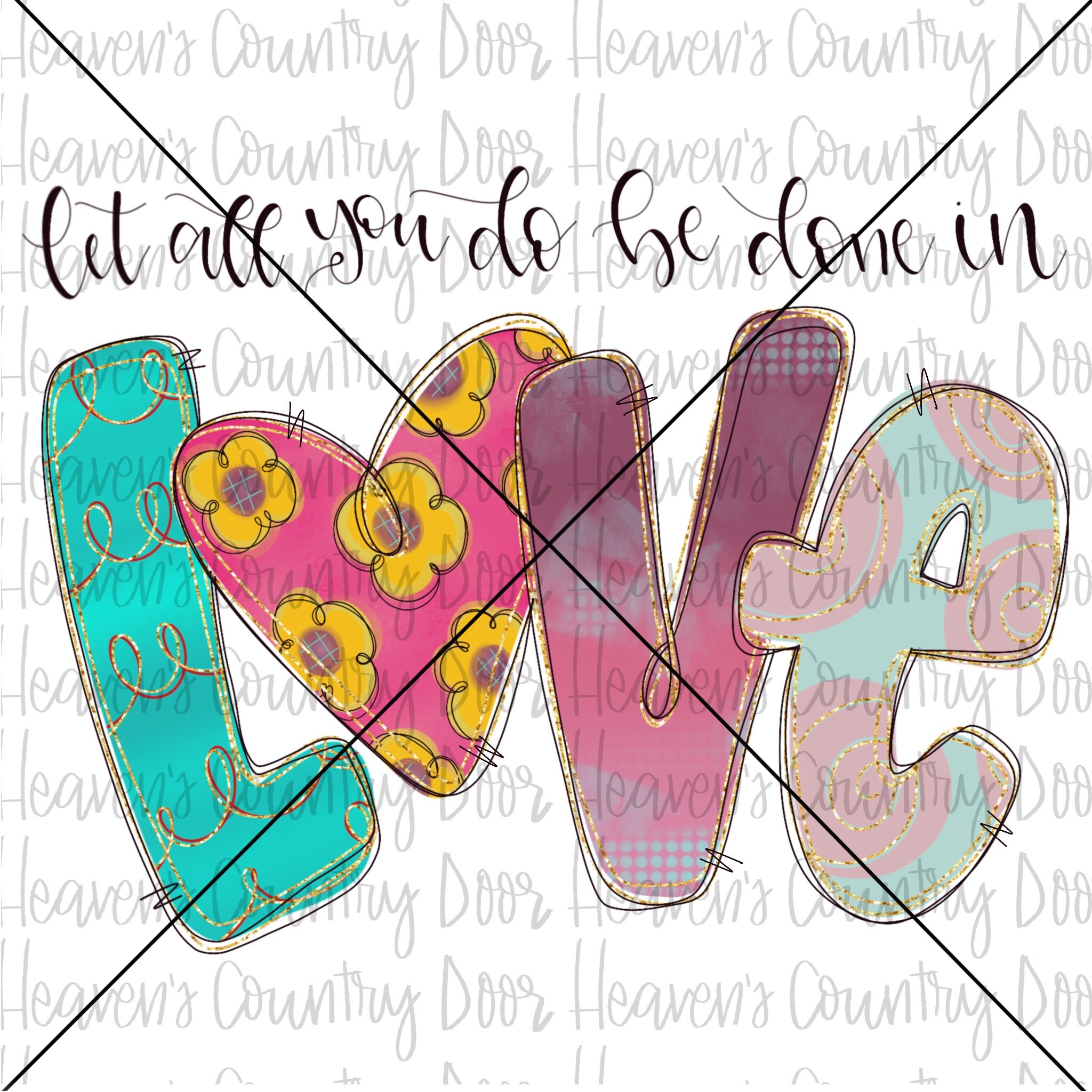 PNG Sublimation File Valentines Day Digital Download Love | Etsy
