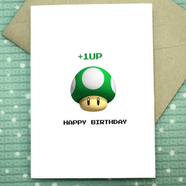 Nintendo Birthday Card - Etsy