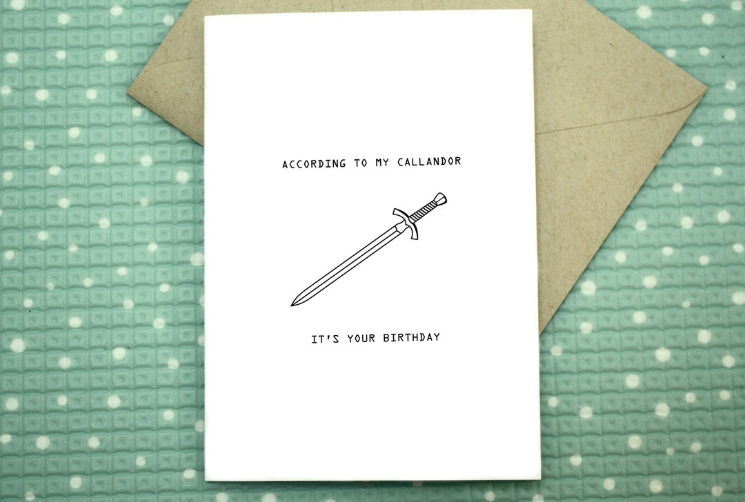 Callandor - Wheel of Time Birthday Card - Etsy