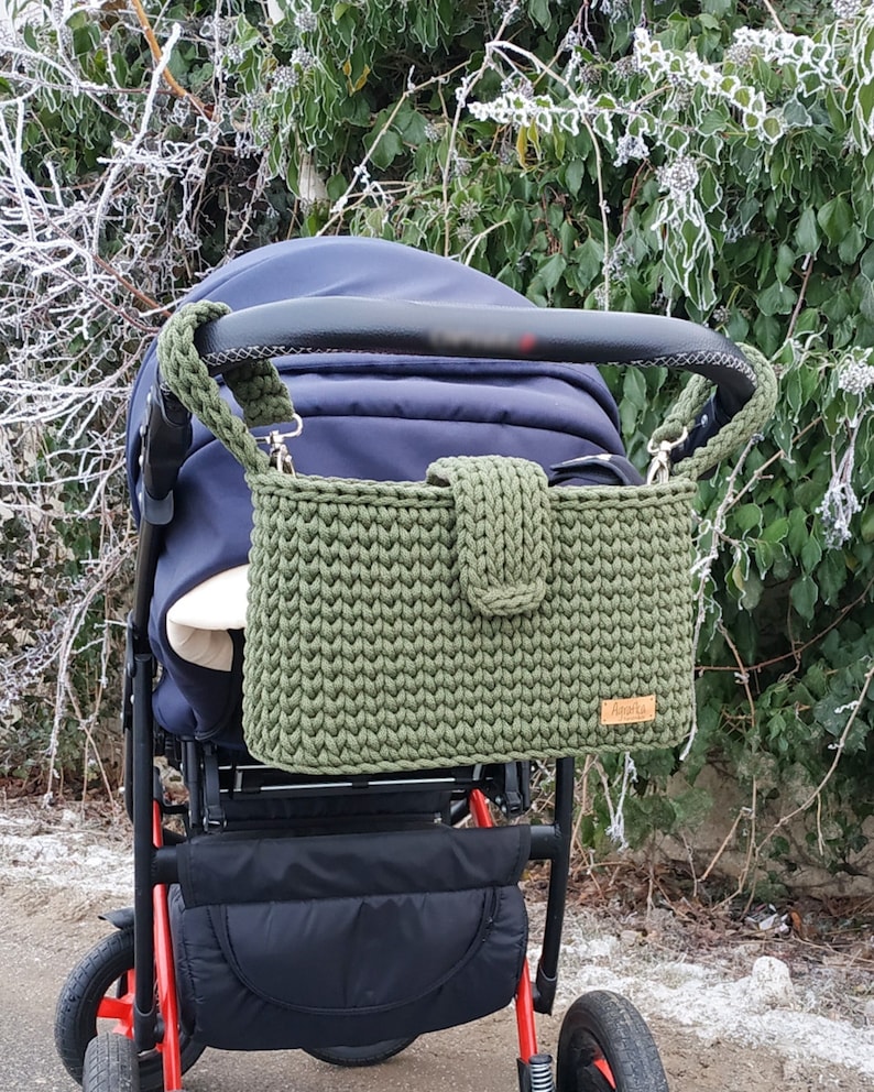LEA M Stroller Organizer, Diaper Bag Khaki, Kinderwagen Organizer ...