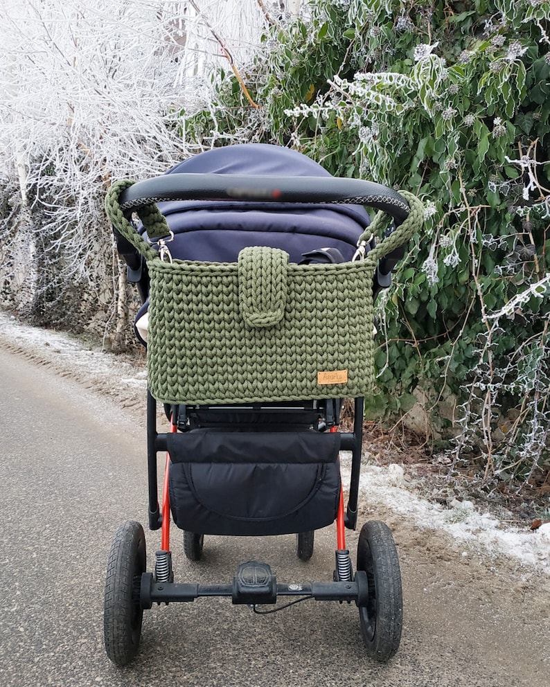 LEA M Stroller Organizer, Diaper Bag Khaki, Kinderwagen Organizer ...