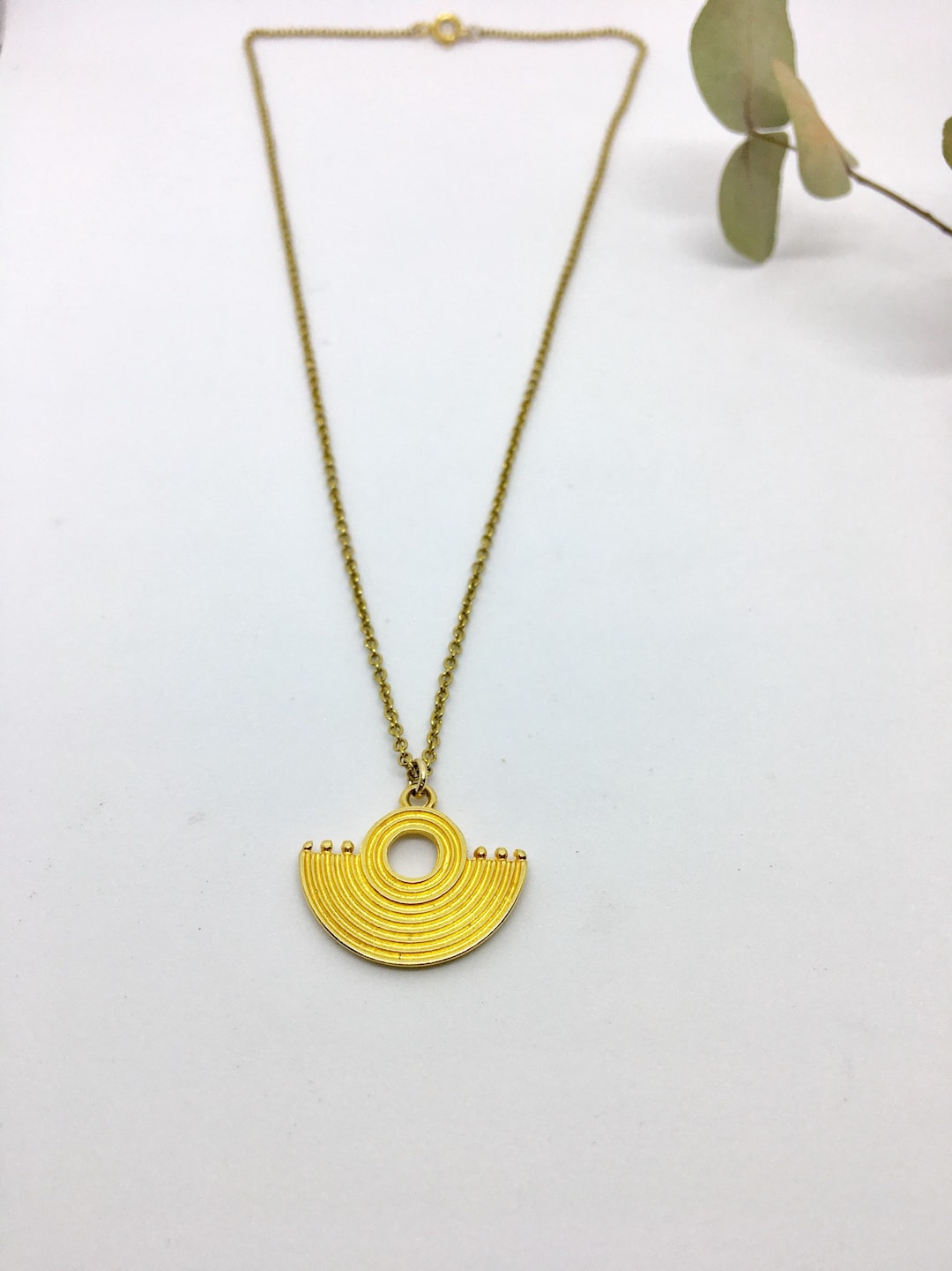 Cléo Necklace Gold Plated 18K - Etsy