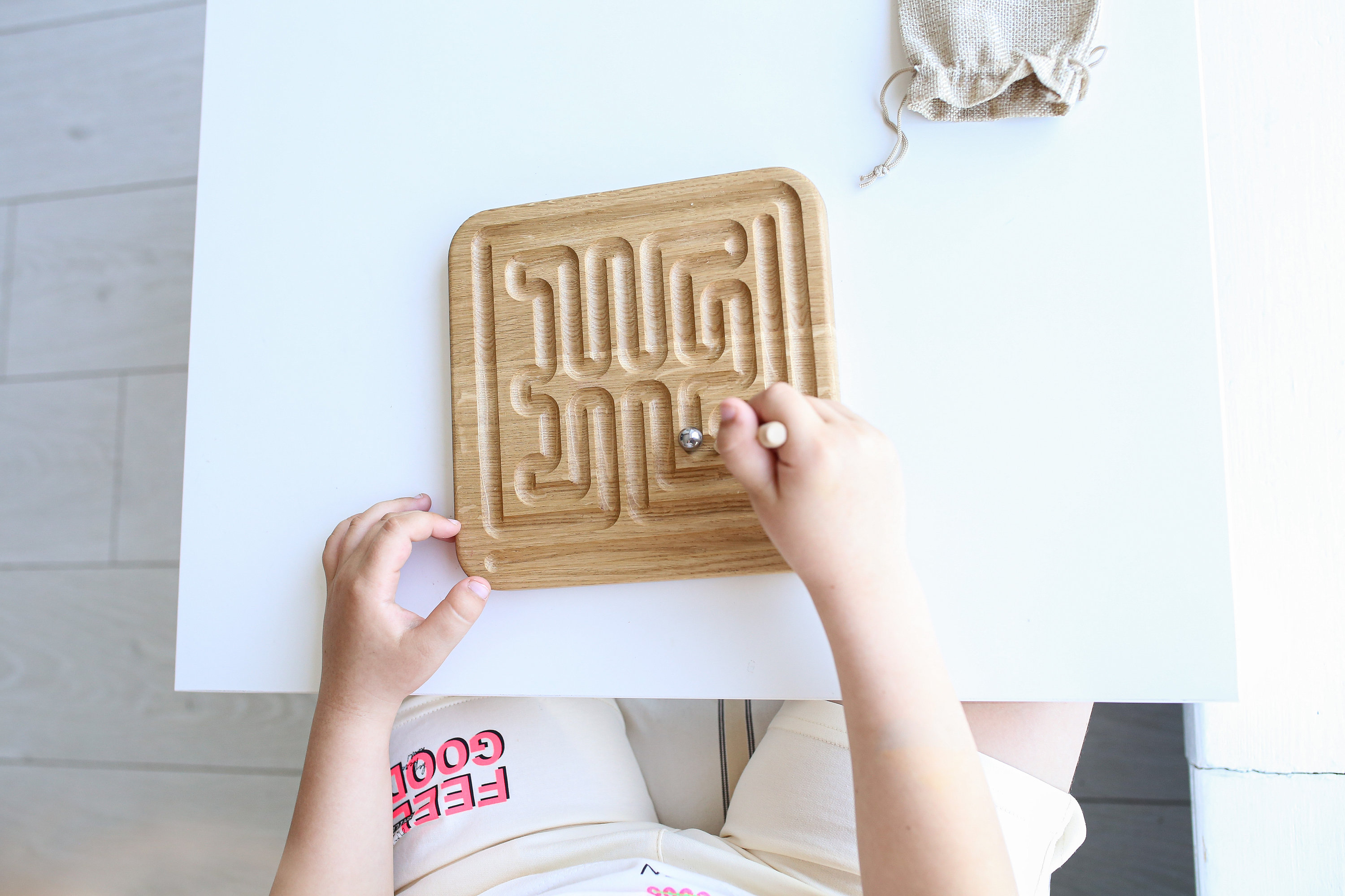 Tracing Board Brain Teaserwooden Maze and Pencil & Ball - Etsy
