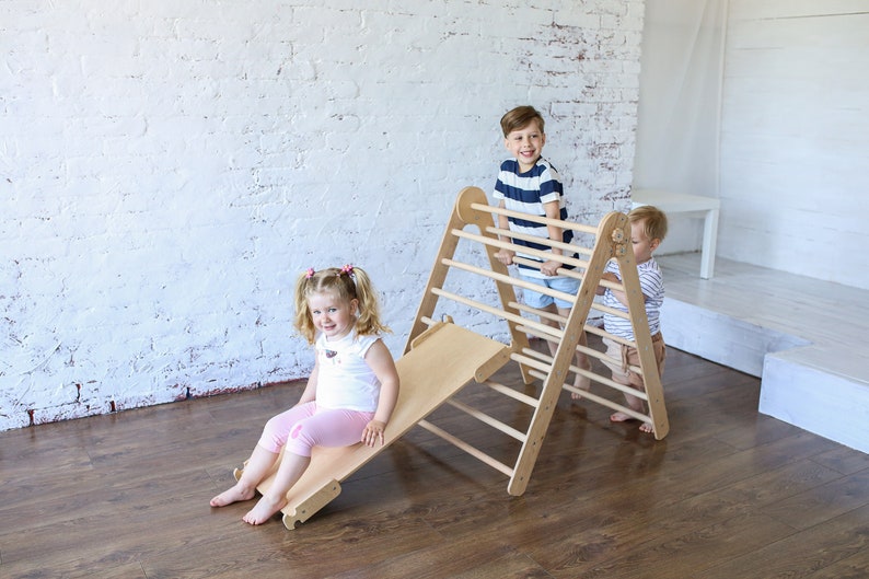Set 2 in 1: Big Triangle Climber and Large Standard Montessori - Etsy