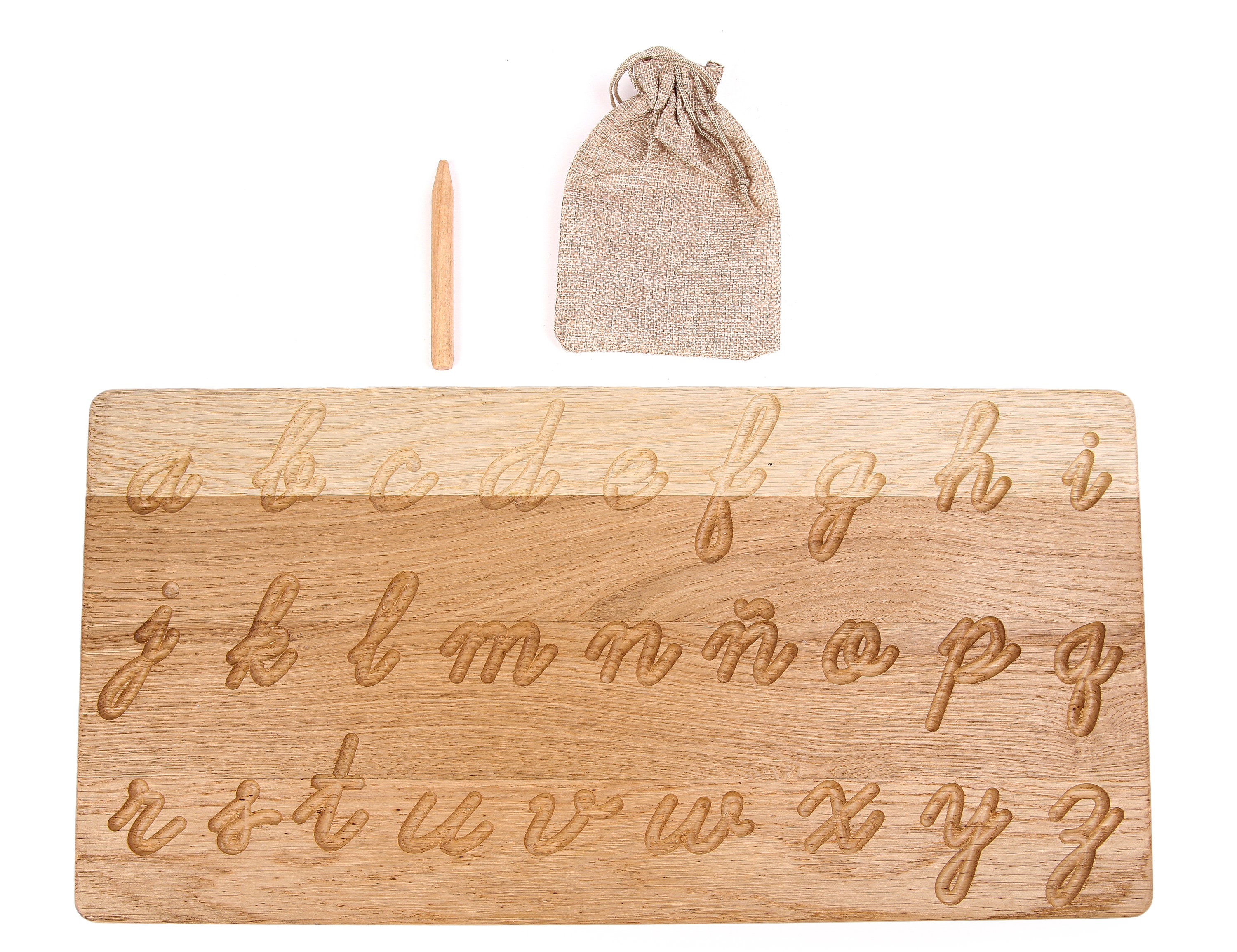 ABC Alphabet Double Sided Board, Calligraphy Board, Preschool ...