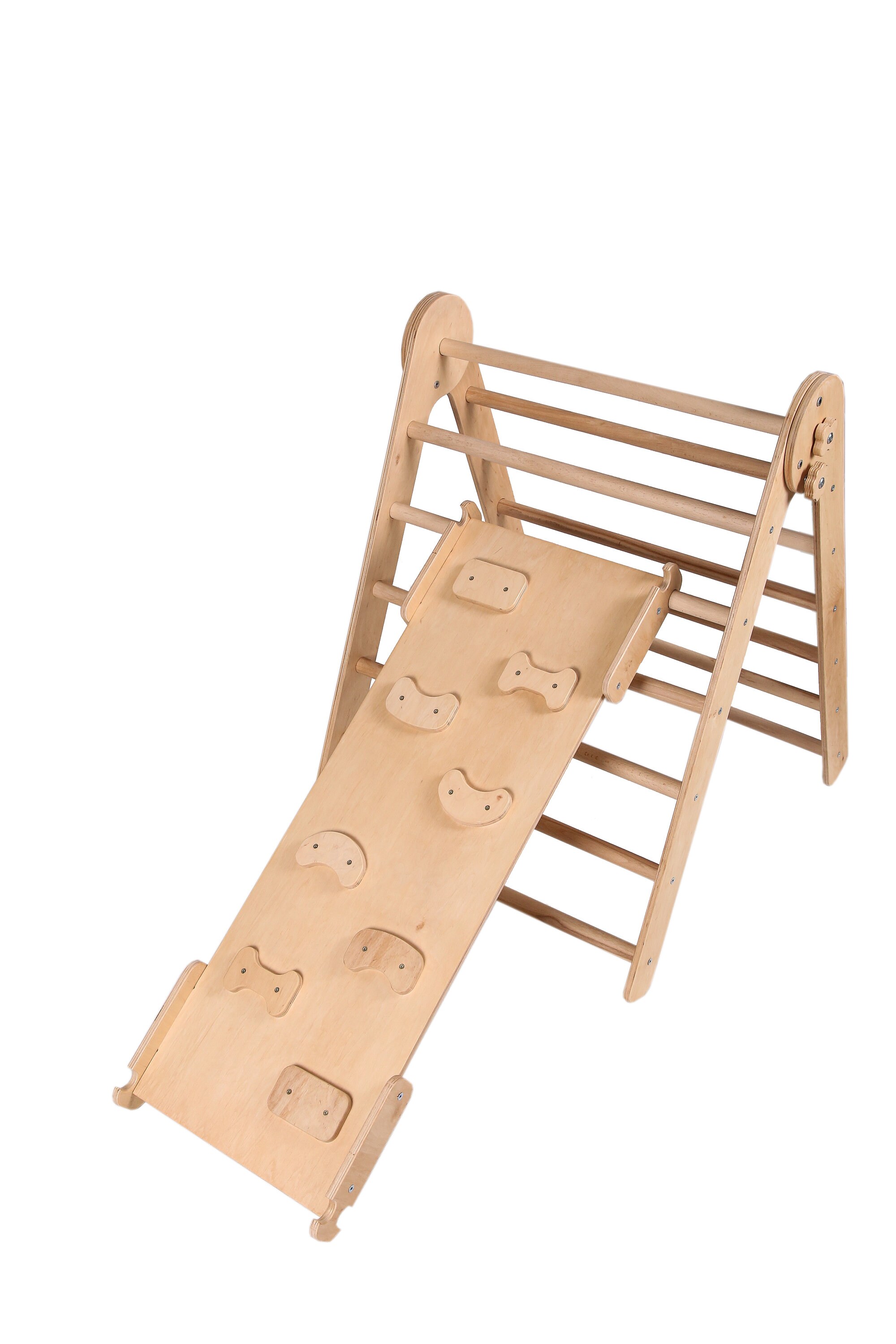 Set 2 in 1: Triangle Climber and Standard Montessori Slide - Etsy