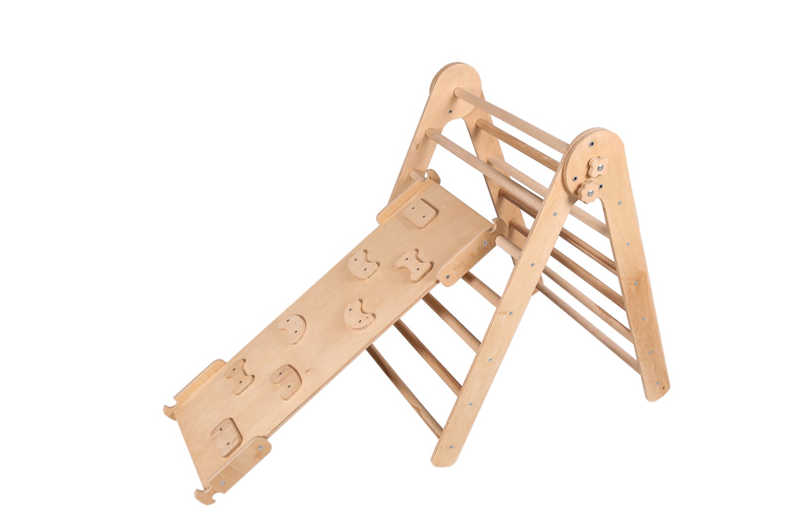 Set 2 in 1: Triangle Climber and Standard Montessori Slide - Etsy