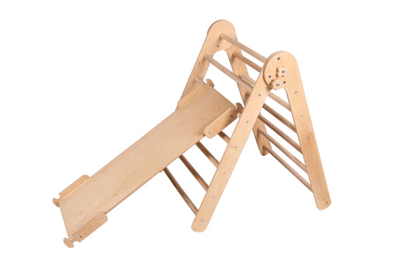 Set 2 in 1: Triangle Climber and Standard Montessori Slide - Etsy