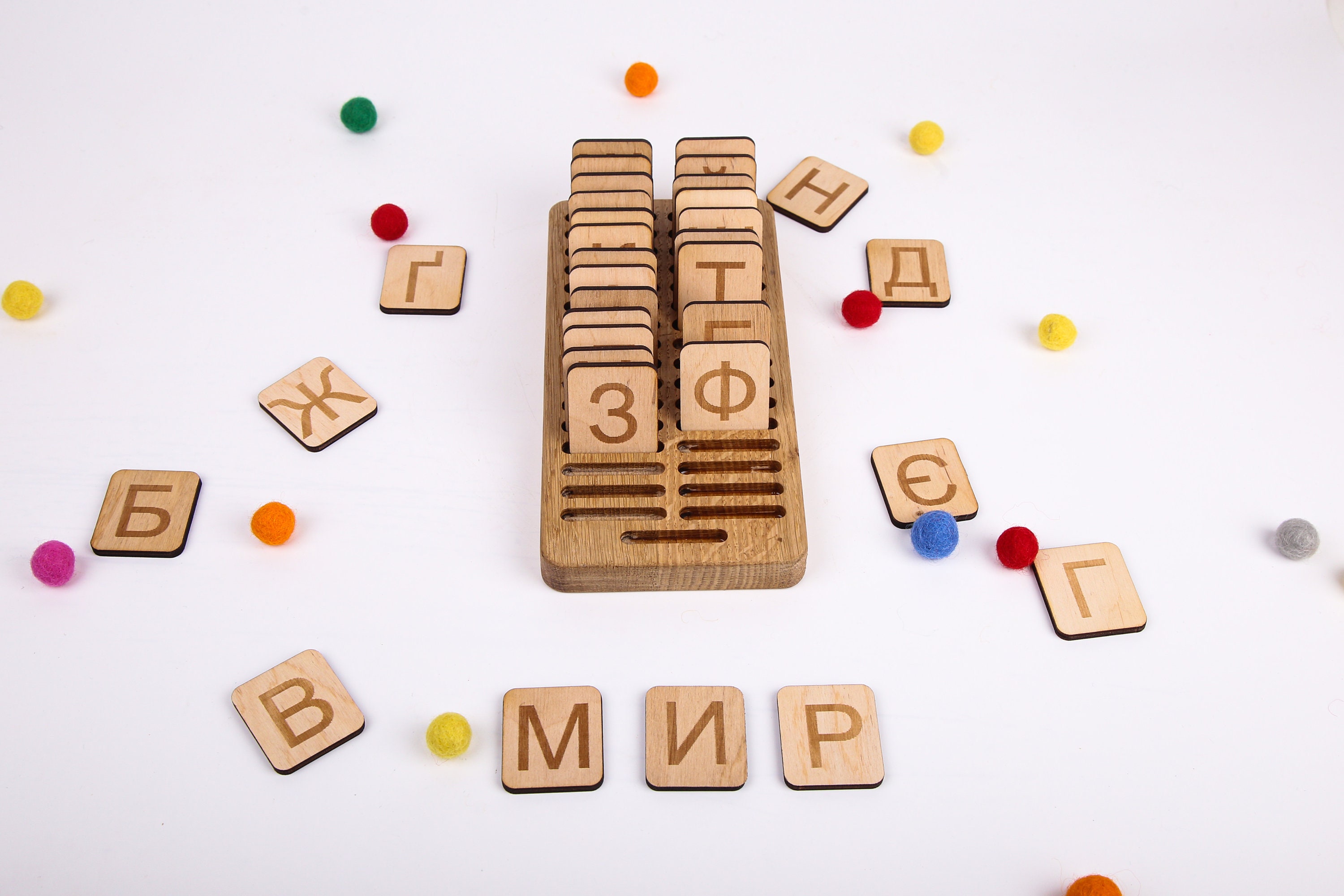 Ukrainian Alphabet ABC Tracing Cards Set for Toddlers, Reversible ...