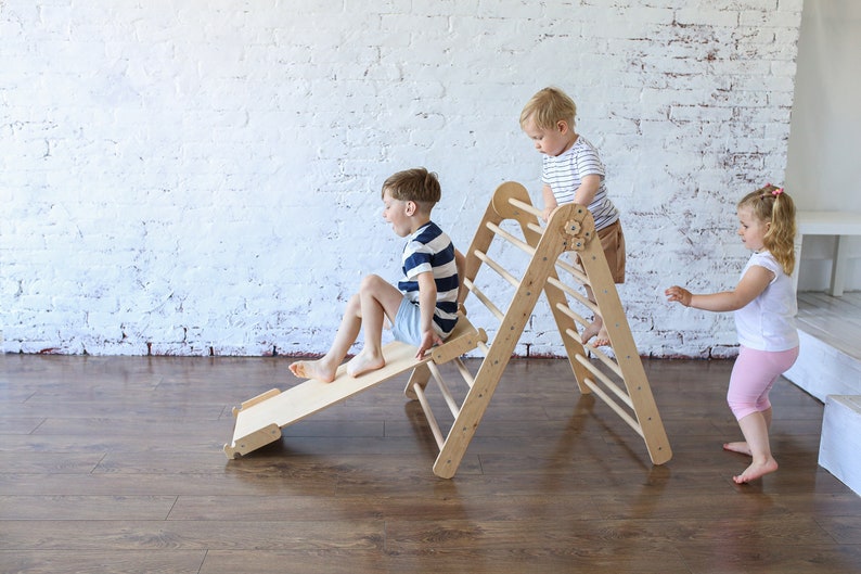 Set 2 in 1: Big Triangle Climber and Large Standard Montessori - Etsy