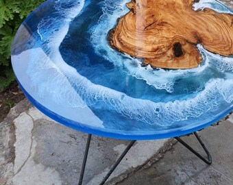Resin Ocean Table | Etsy