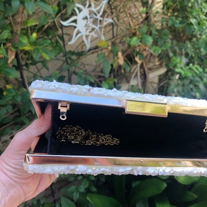 Handmade White Crystal Evening Clutch – Bride Wedding Purse - Etsy