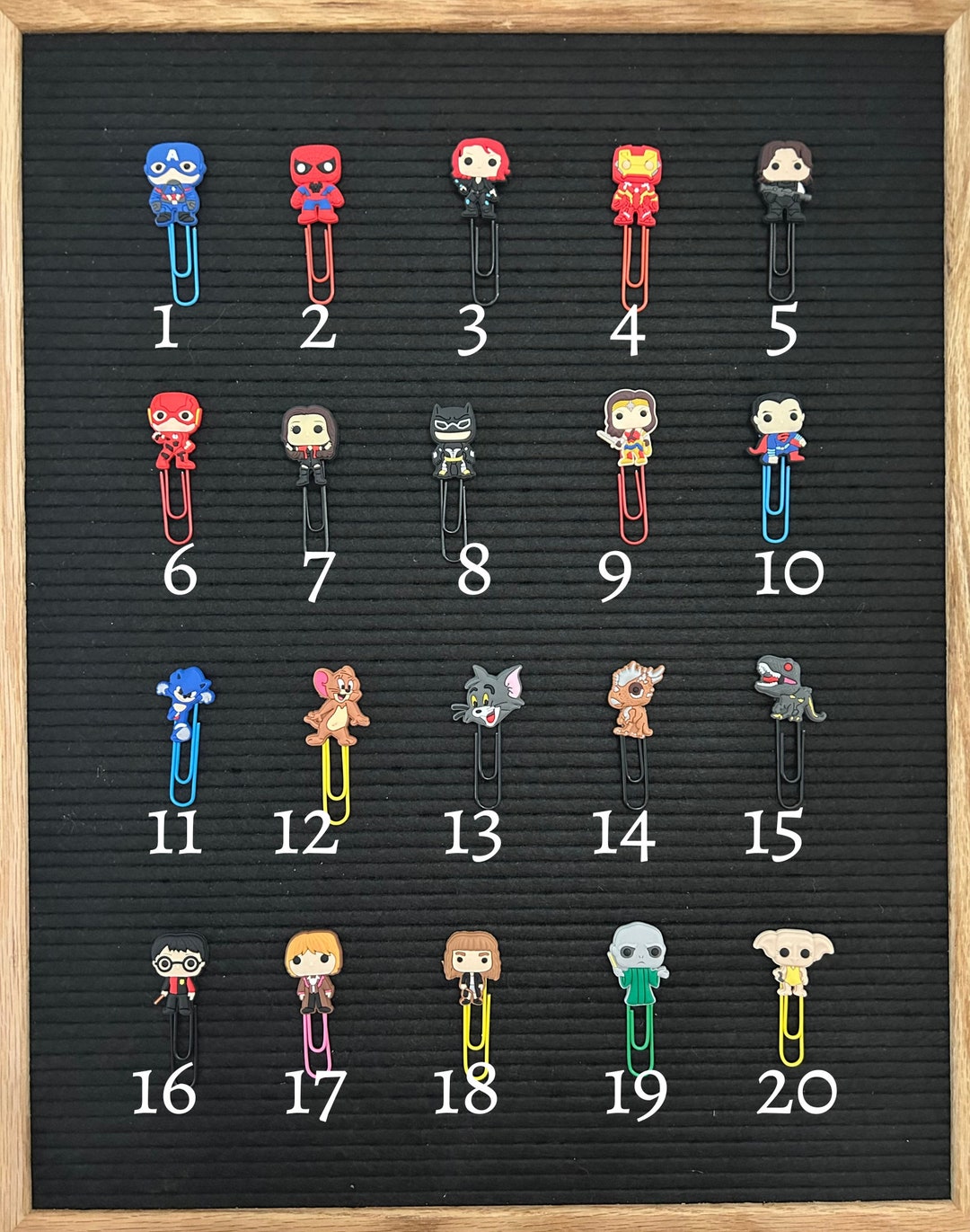 Character Paper Clips 1 - Etsy
