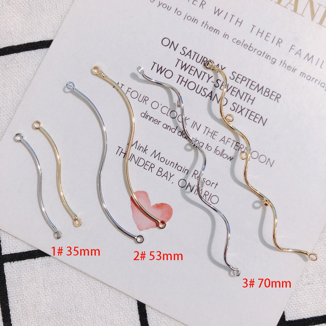 10pcs Double Sided Eye Pin,sideways Stick Connector,curved Spacer Bar ...