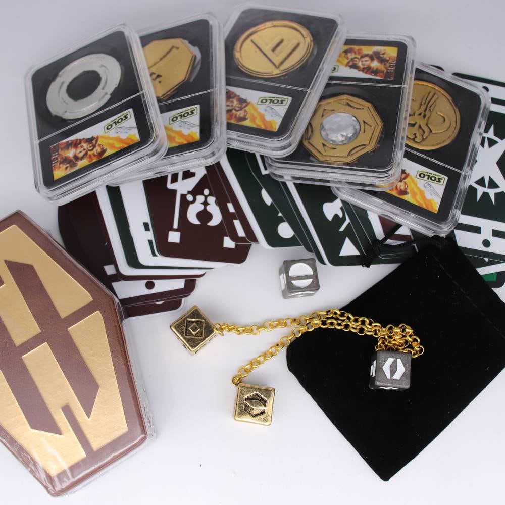 Sabacc Cards Set 4 X betting coins included dealer chip | Etsy