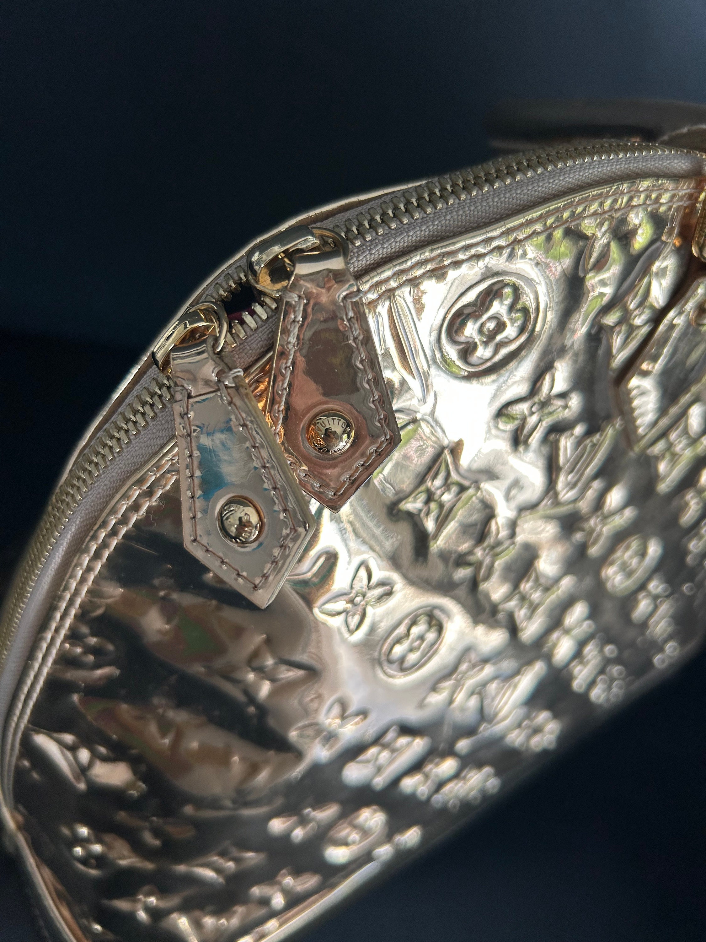 Louis Vuitton Alma Limited Edition Bag in Mirror Gold, Vintage Bag - Etsy