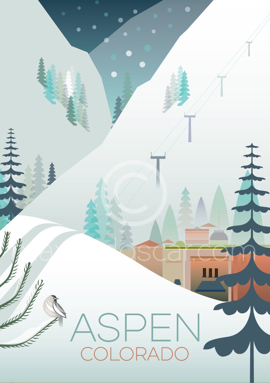 Aspen Print - Etsy