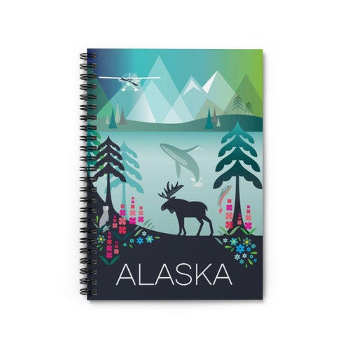 Alaska Notebook Blank Journal the Last Frontier State - Etsy