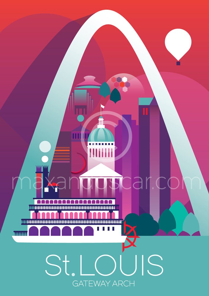 St. Louis Print - Etsy
