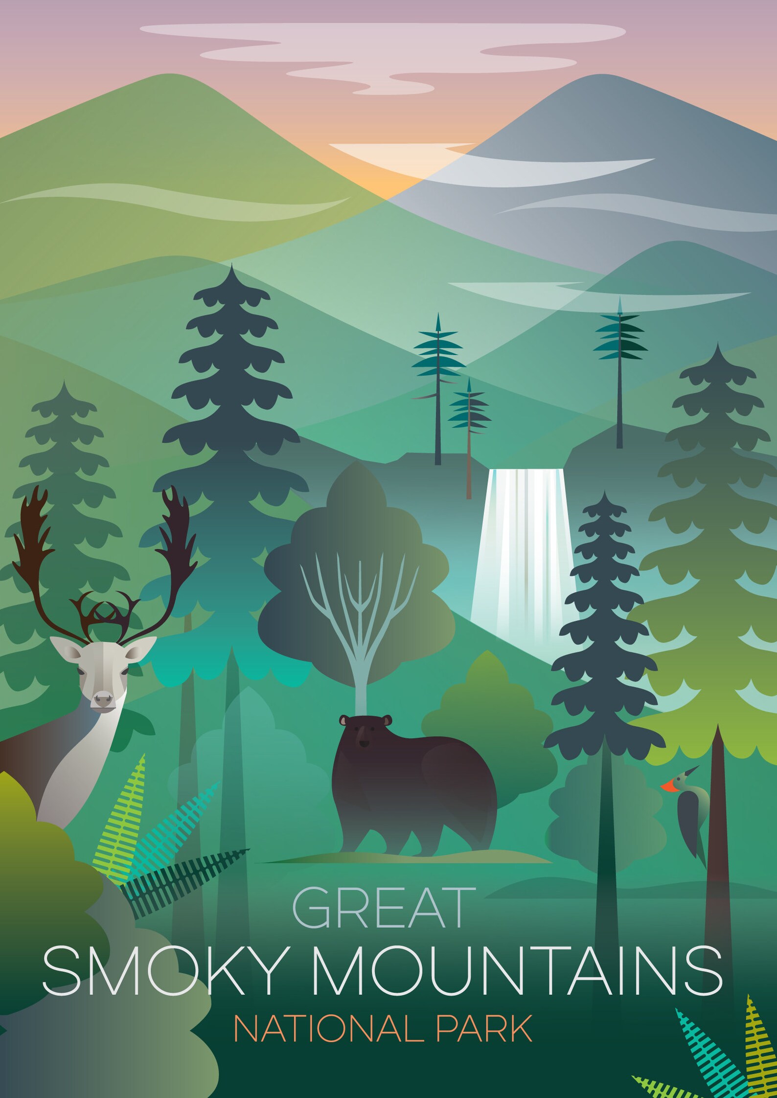 Great Smoky Mountains National Park Jigsaw Puzzle | Etsy