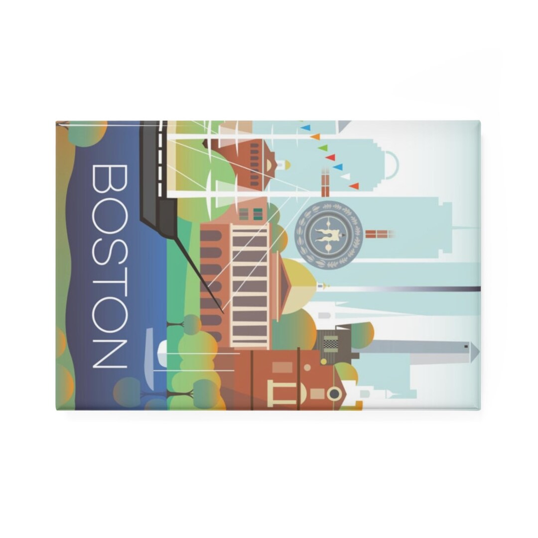 Boston Refrigerator Magnet - Etsy