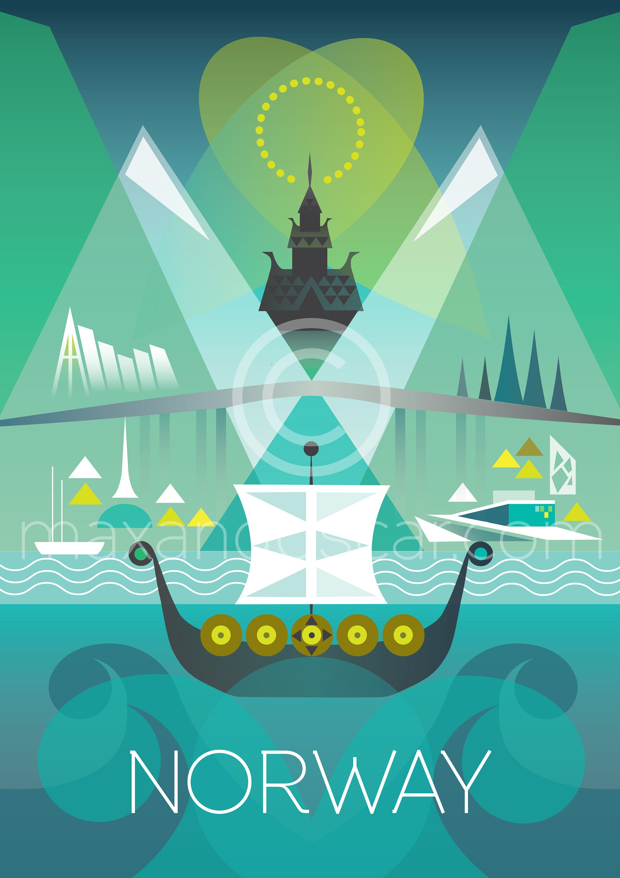 Norway Postcard - Etsy