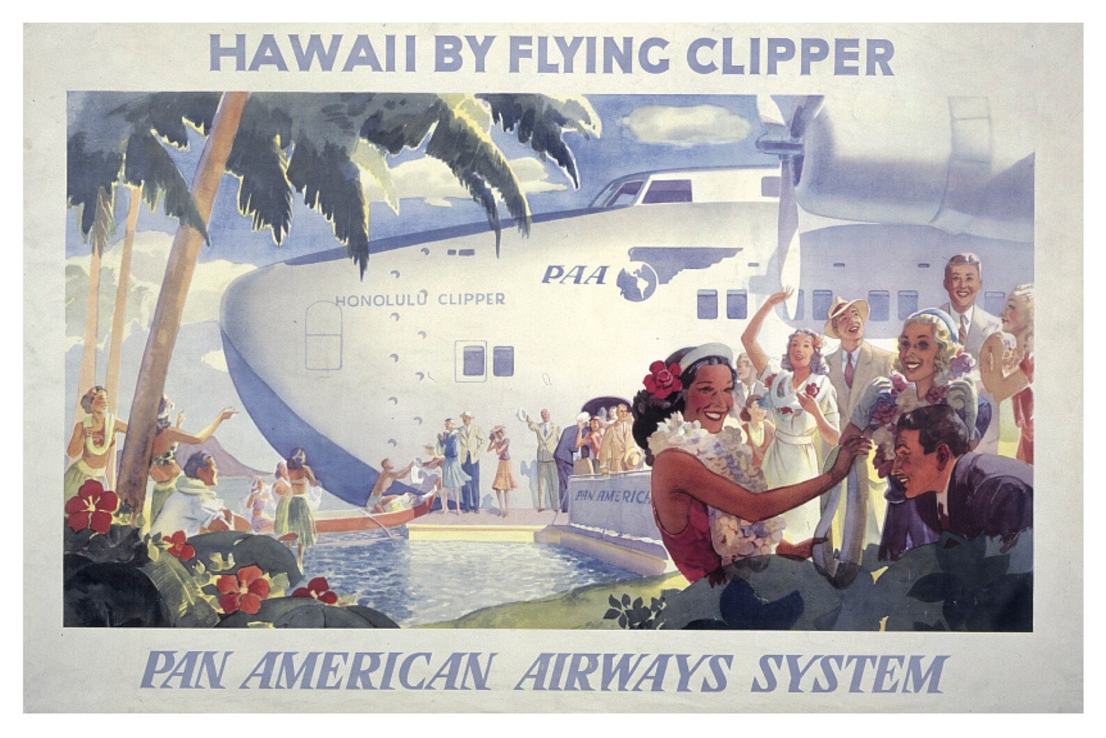 Hawaii Pan Am Postal Card - Etsy