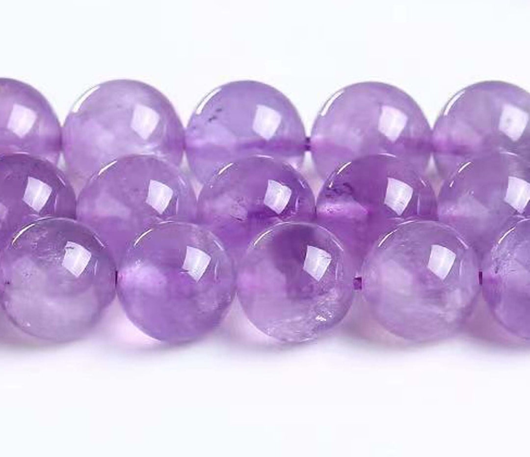 Natural Lavender Quartz Smooth Round Beads 6mm 8mm 10mm 12mm - Etsy
