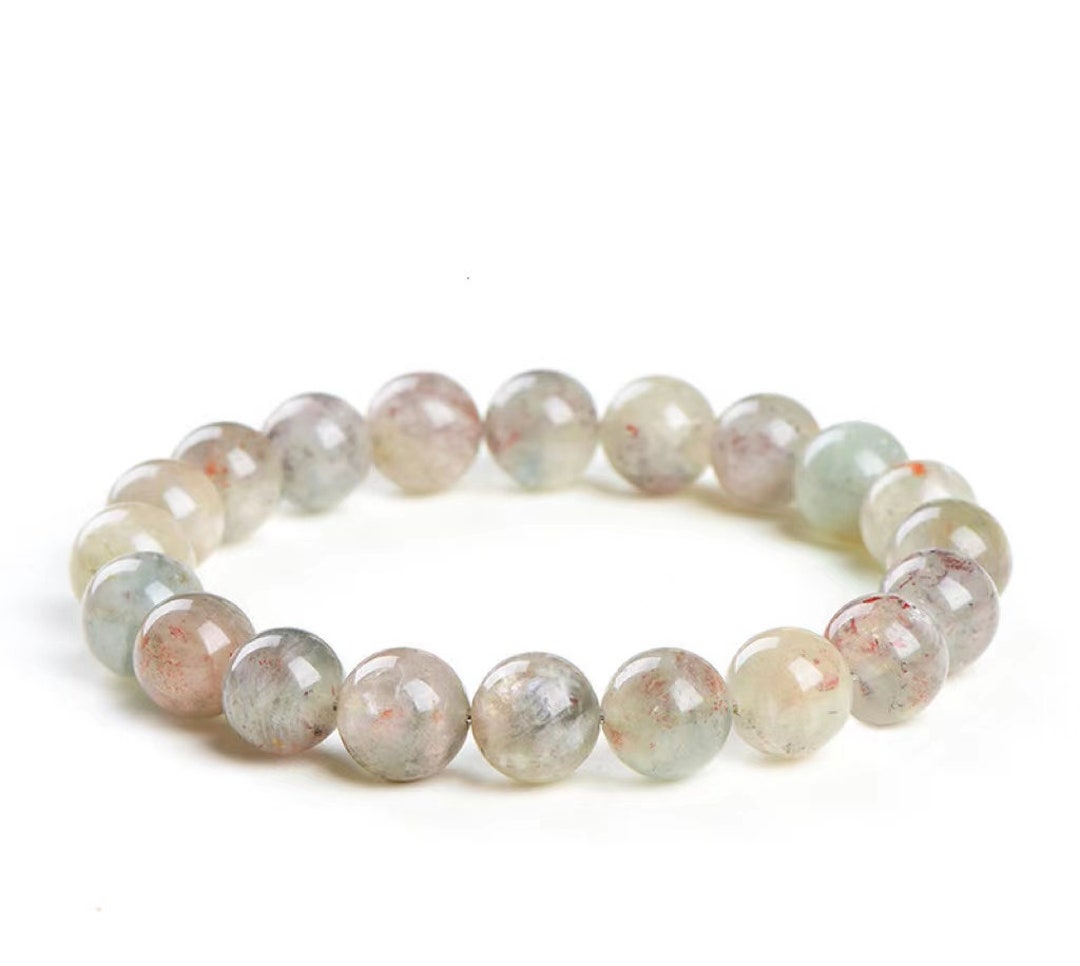 Natural AAA Beryl Beads Bracelet,beryl Quartz Beaded Bracelet, Jewelry ...
