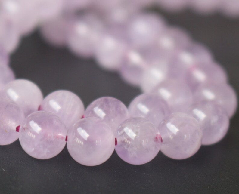 Natural Lavender Quartz Smooth Round Beads, 6mm 8mm 10mm 12mm Lavender ...