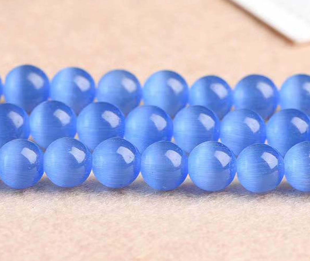 Natural Blue Cat's Eyes Smooth Round Beads4mm 6mm 8mm - Etsy