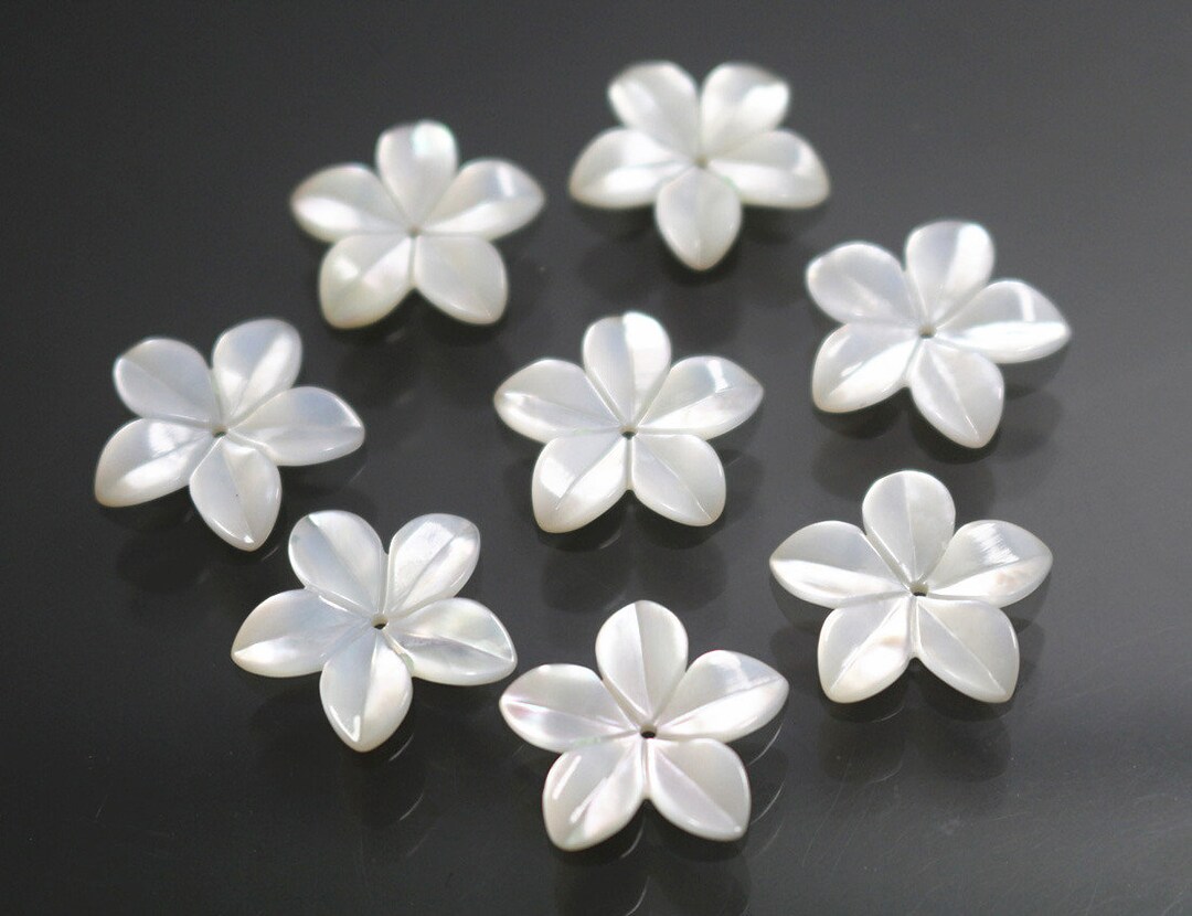 200 Pcs Natural MOP Shell Flower Beads 6mm 8mm 10mm 12mm 200 - Etsy