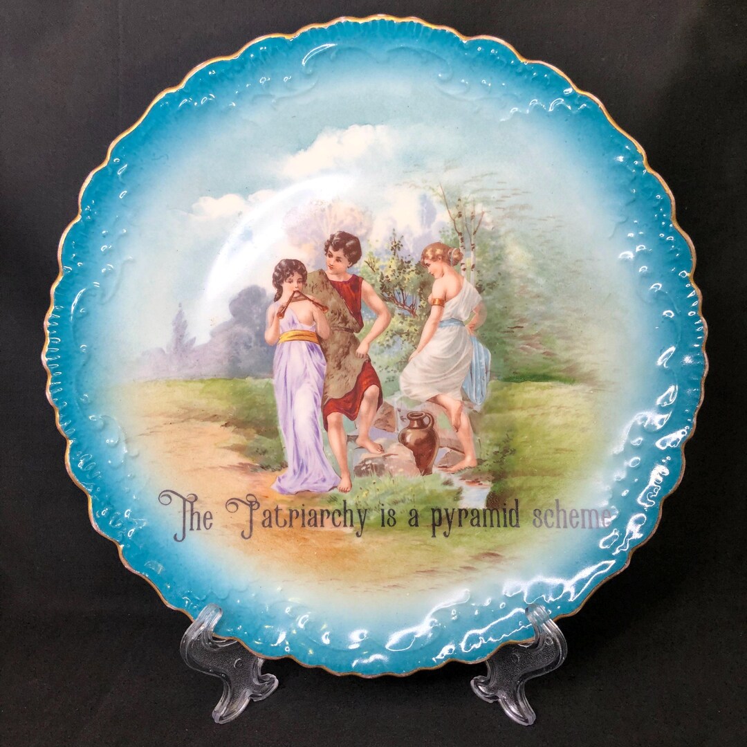 The Patriarchy is a Pyramid Scheme, Unique Wall Art,kitsch, Vintage ...