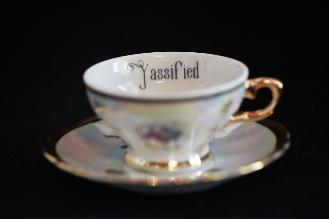 Rude Cup - Yassified - Funny Coffee Lovers Gift - Upcycled Unique ...