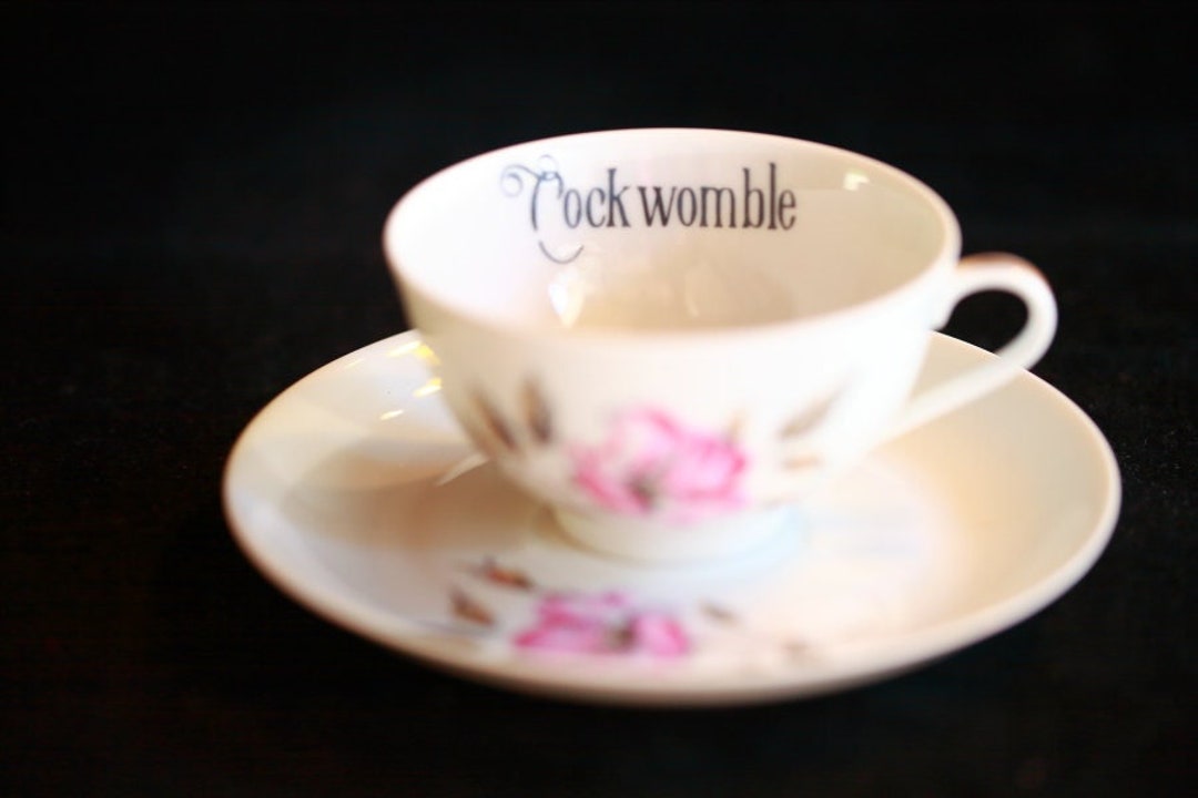 Funny Tea Cup Cockwomble Vintage Rude Unique Gift - Etsy