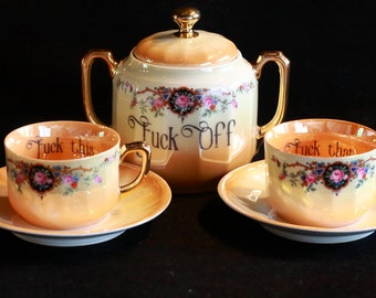 Vulgar Tea Set - Etsy