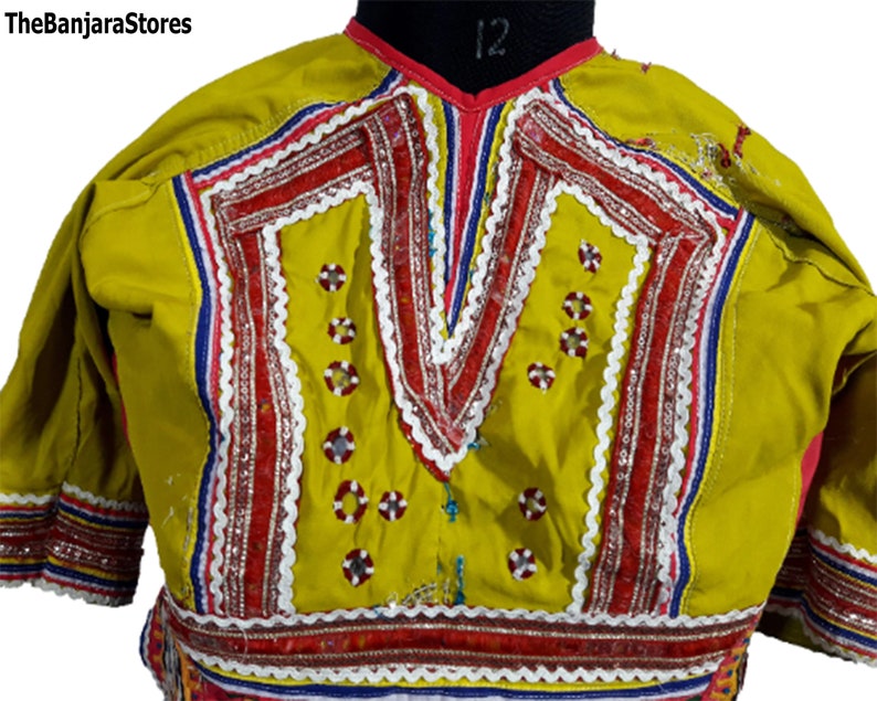 Vintage Rabari Banjara Choli Shirt Blouse Fine Mirror Work and - Etsy