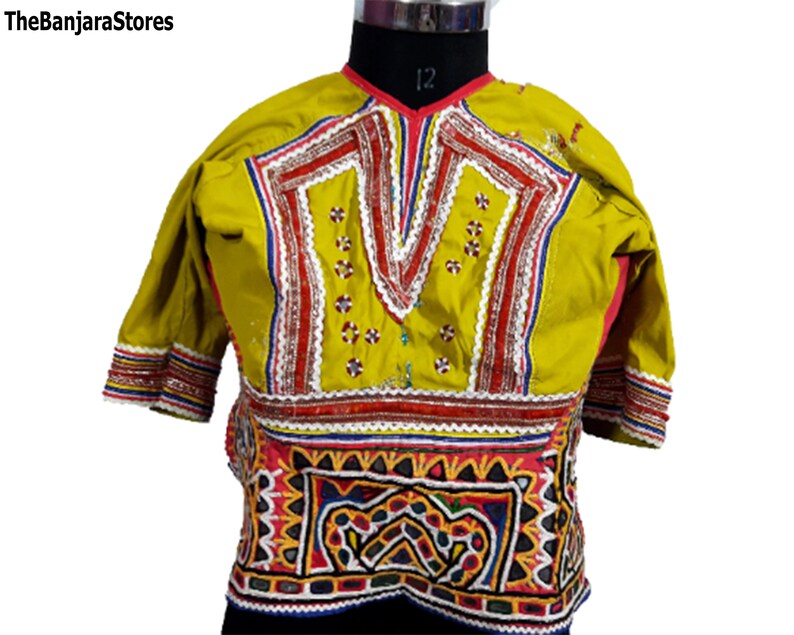 Vintage Rabari Banjara Choli Shirt Blouse Fine Mirror Work and - Etsy