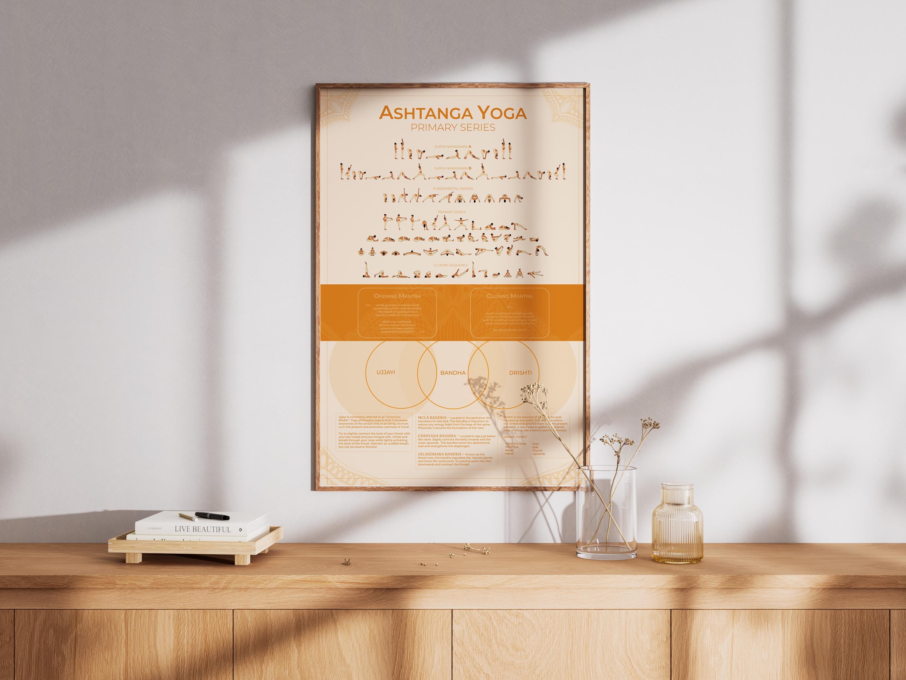 Ashtanga Yoga Poster Primary Series for Ashtangi Yogis and Yoginis ...