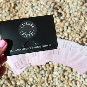 Failure Friendly Action Cards | 21 Action Cards for Creative Confidence ...