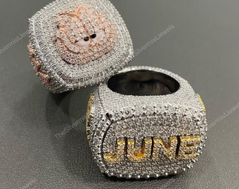 Iced Out Logo Ring - Etsy