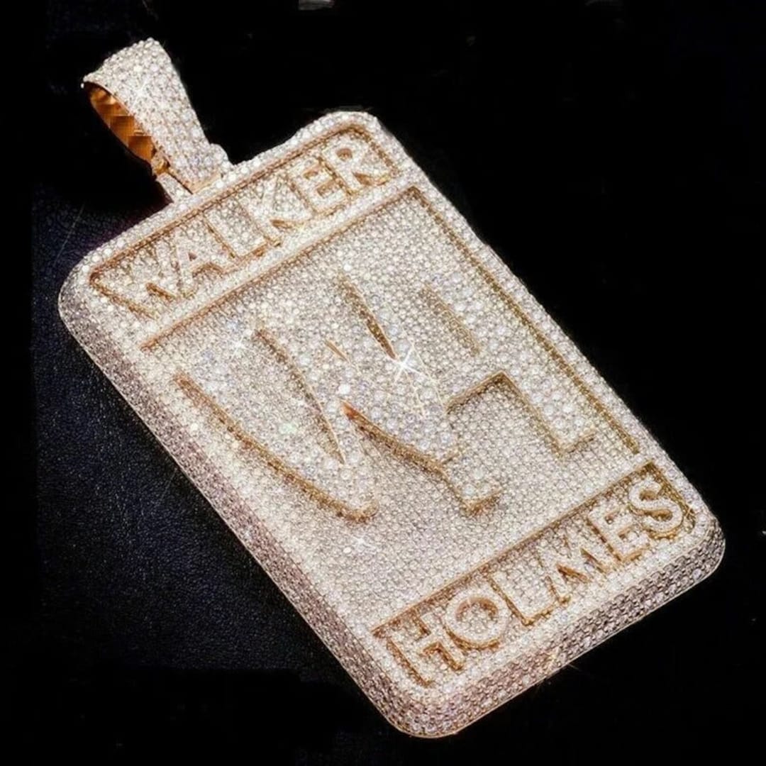 Custom Hip Hop Pendant Iced VVS Moissanite Hip Hop Jewelry - Etsy