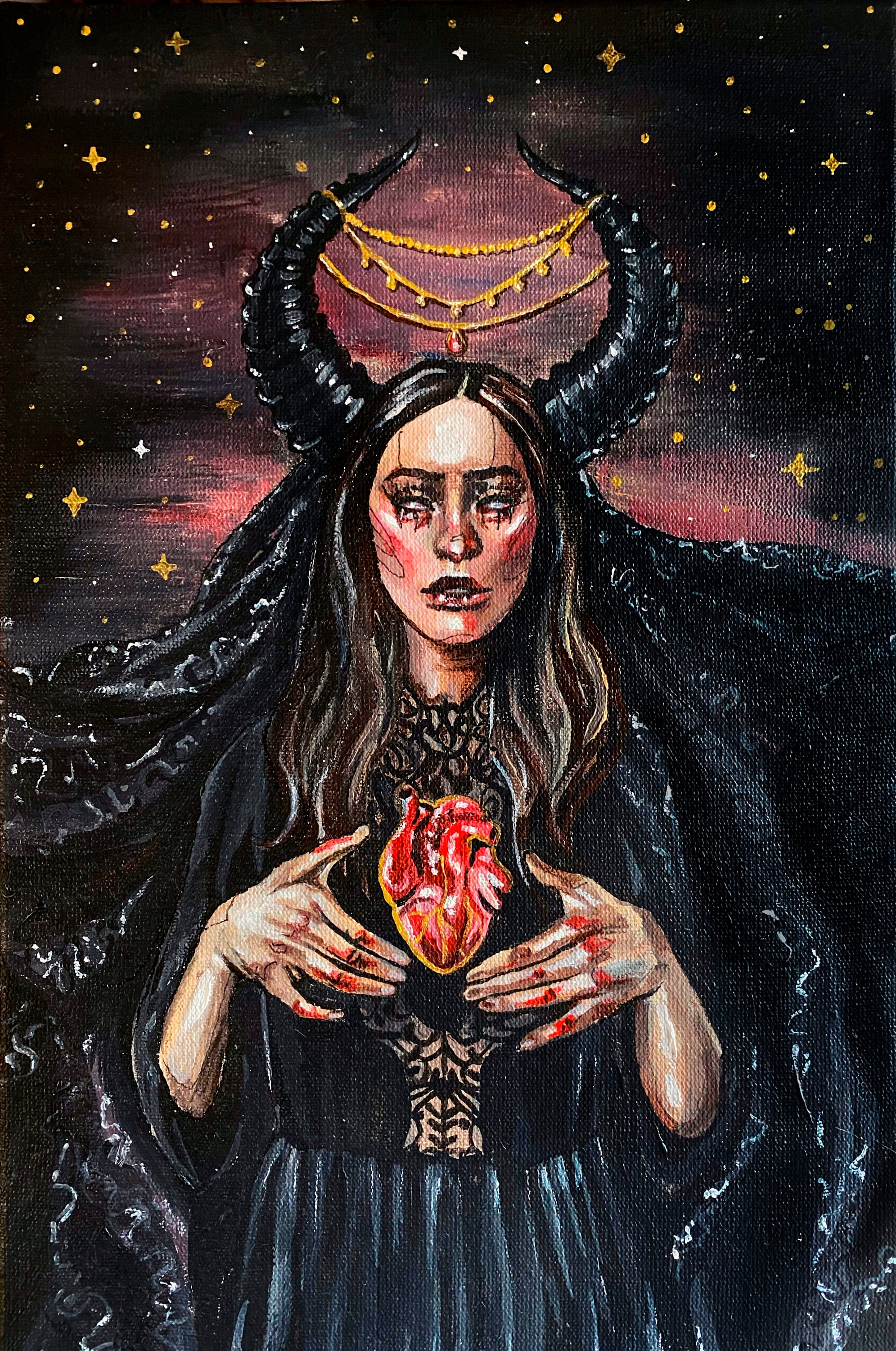 Lilith Original Drawing. Painting. Wall Decor. - Etsy