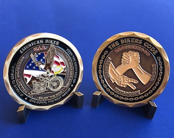 Motorcycle Challenge Coin - Etsy