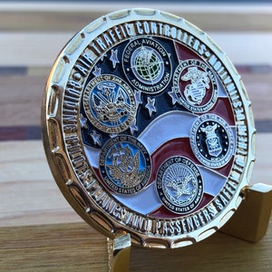 Air Traffic Control ATC Challenge Coin Controller Tower Radar RAPCON ...